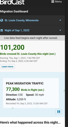 BirdCast: Migration Data & Forecasting | SANTA MONICA BAY AUDUBON ...